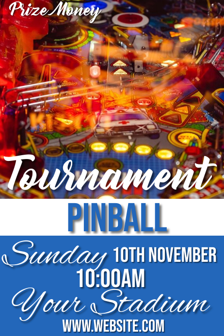 Plantilla de Pinball | PosterMyWall