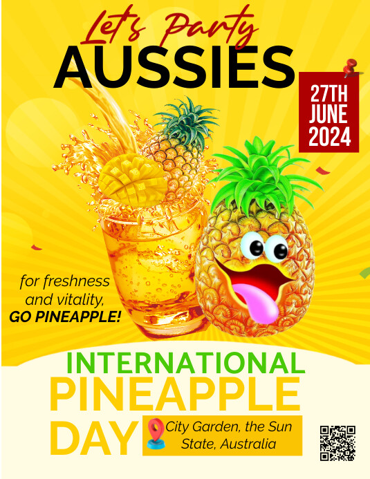 Copy of PINEAPPLE DAY FLYER | PosterMyWall