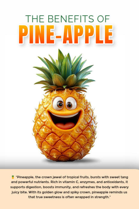 Pineapple Template | PosterMyWall