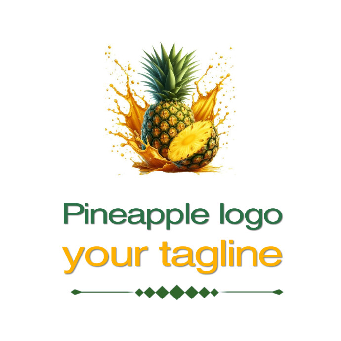 Pineapple logo Template | PosterMyWall
