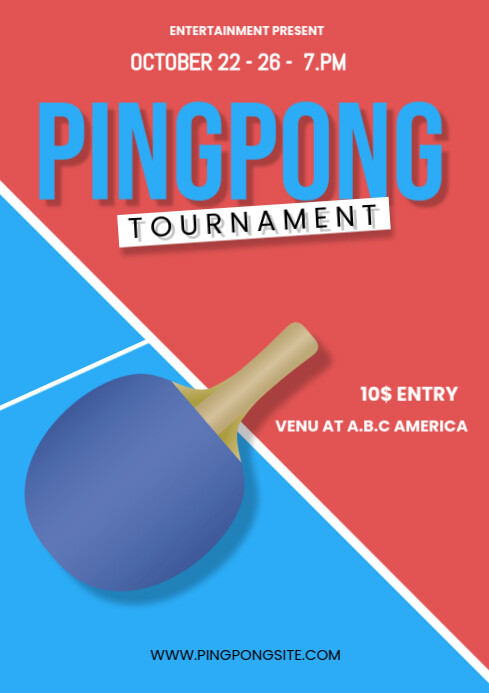 PING PONG Template | PosterMyWall
