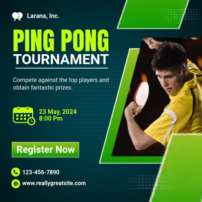 Copy of Ping Pong Poster Flyer | PosterMyWall