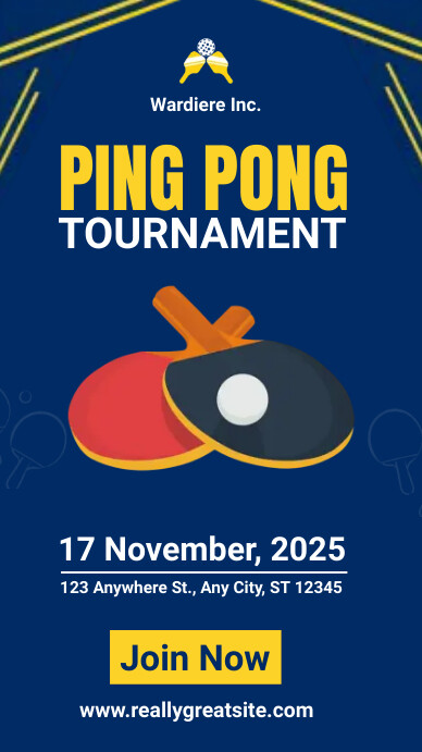 Ping Pong Poster Flyer Template | PosterMyWall