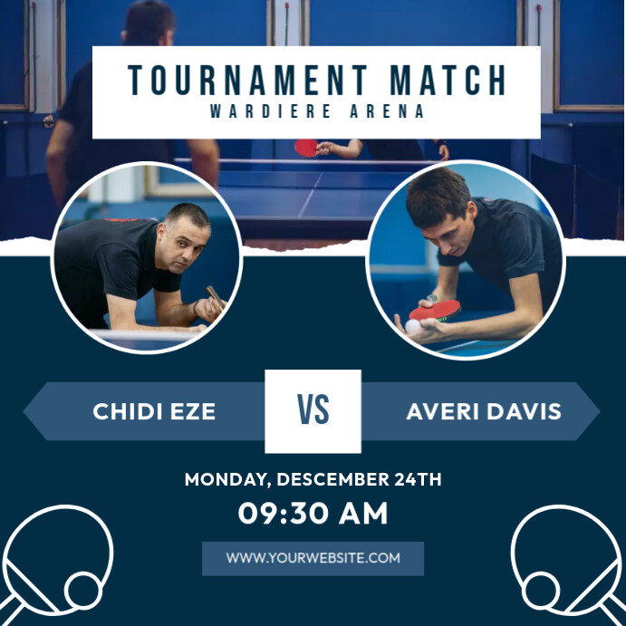 ping pong tournament template | PosterMyWall