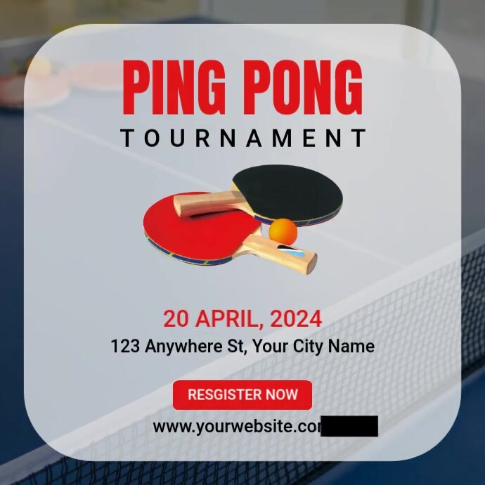 ping pong2 Template | PosterMyWall