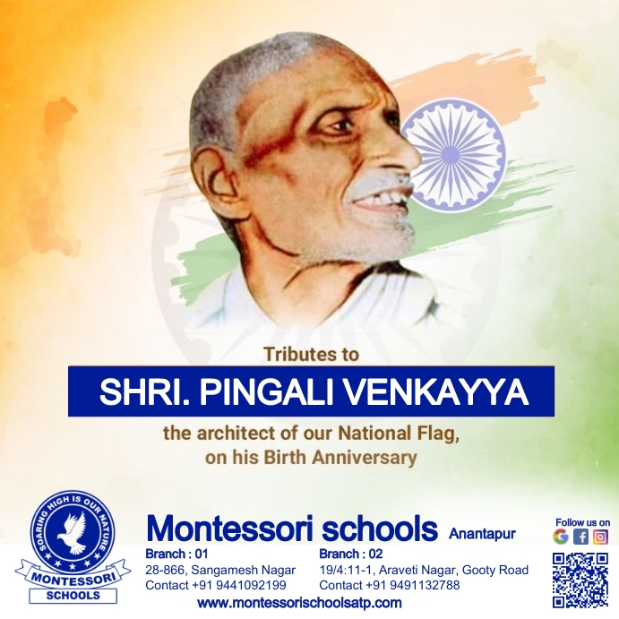 Copy of Pingali Venkayya Jayanti, Indian flag , | PosterMyWall