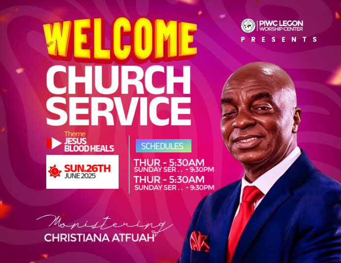 Copy of Pink 3d Church Flyer (us Letter) | PosterMyWall