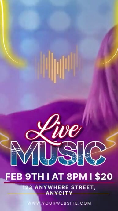 Pink 3d Live Music Reel Instagram Template | PosterMyWall