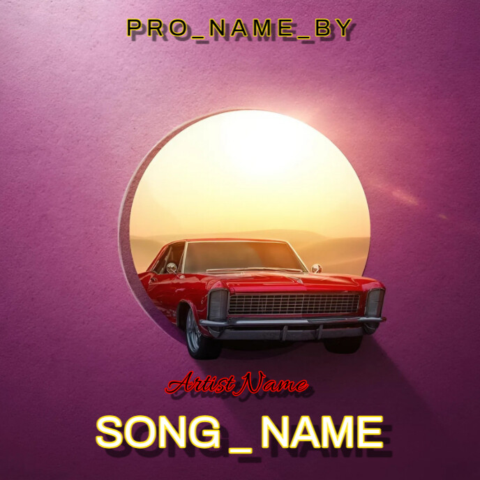 Pink 3d Music Album Cover Template | PosterMyWall