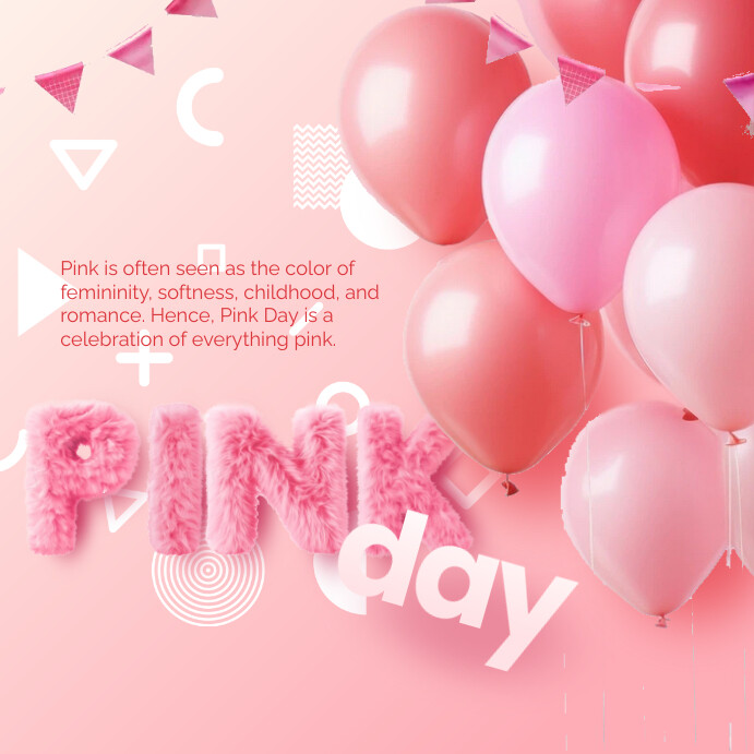 Plantilla de Pink 3d Pink Day Instagram Post | PosterMyWall