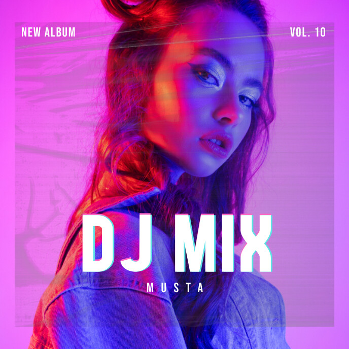 Pink Album Cover Template | PosterMyWall