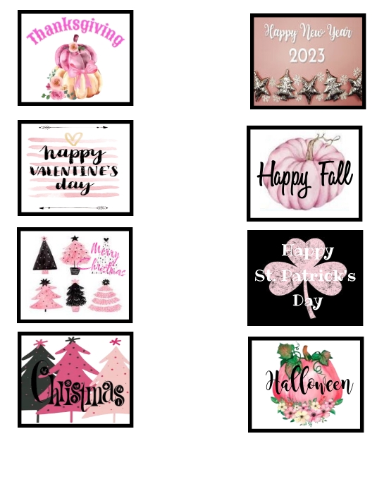 Pink and Black Calendar Squares Template | PosterMyWall