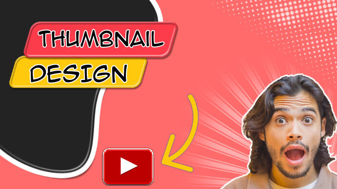 Plantilla de Pink and Black Youtube Thumbnail Design | PosterMyWall