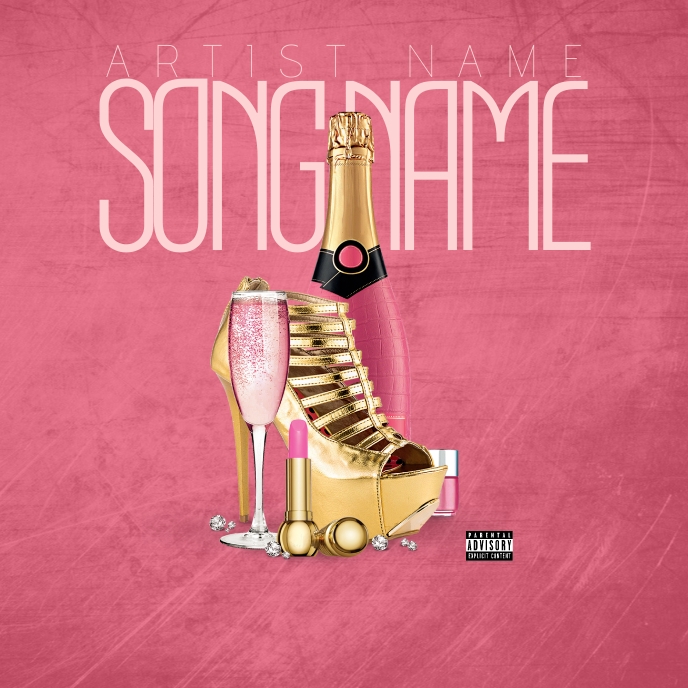 PINK AND GOLD ALBUM COVER DESIGN Template | PosterMyWall