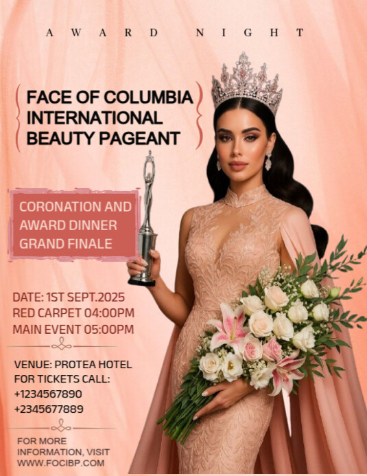 Copy of Pink Beauty Pageant Flyer (us Letter) | PosterMyWall