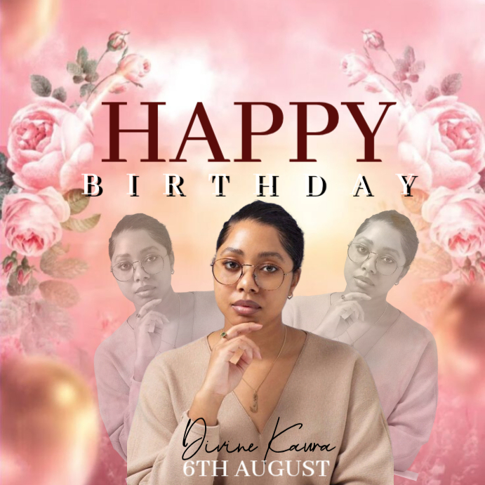 Pink Birthday Celebration Instagram Post Template | PosterMyWall