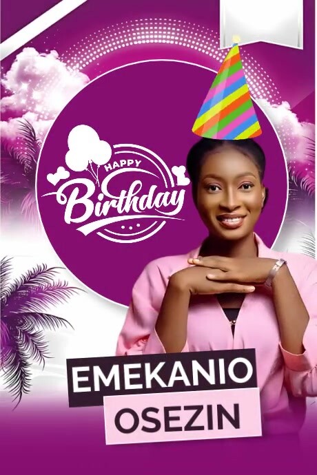 Pink Birthday Flyer Poster Template | PosterMyWall