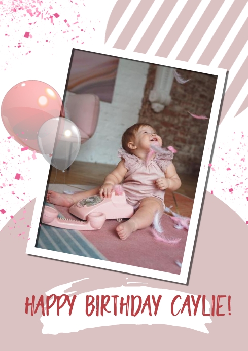 PINK BIRTHDAY POSTER Template | PosterMyWall