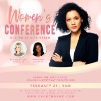 WOMEN CHURCH CONFERENCE FLYER DESIGN TEMPLATE | PosterMyWall