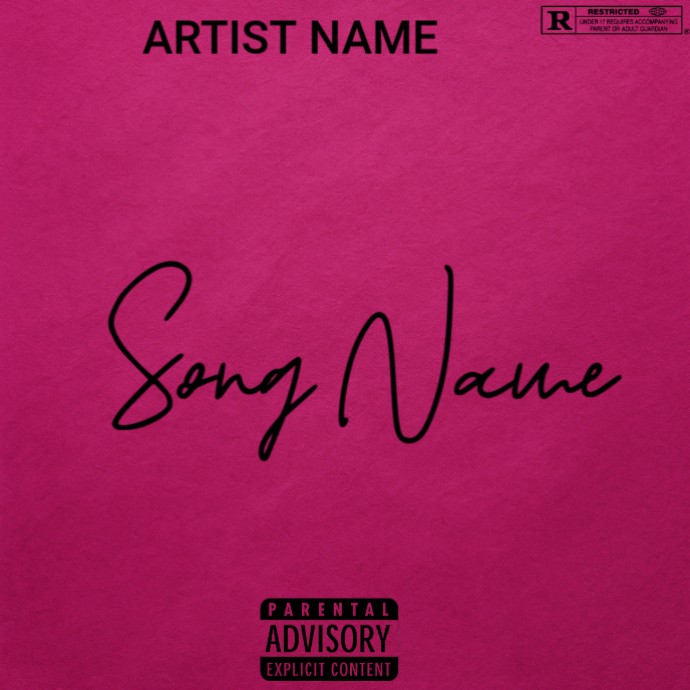 Pink Cd Mixtape/Song Album Cover Artwork Template | PosterMyWall