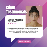 Clients Testimonials Template | PosterMyWall