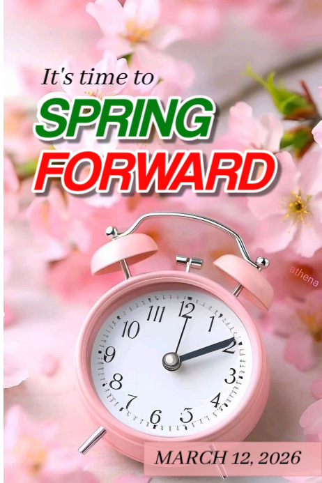 Pink Daylight Saving Time Reminder Poster Template | PosterMyWall
