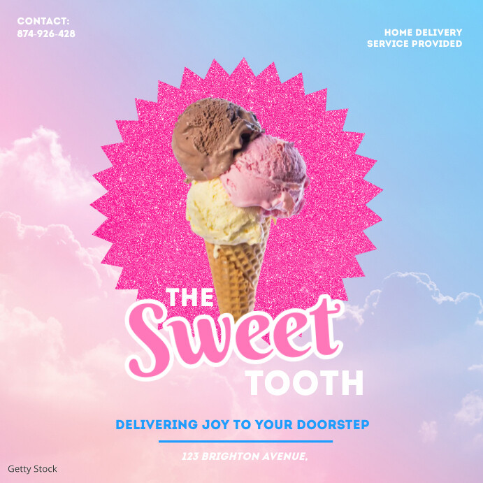 Pink Dessert Instagram Post Template | PosterMyWall
