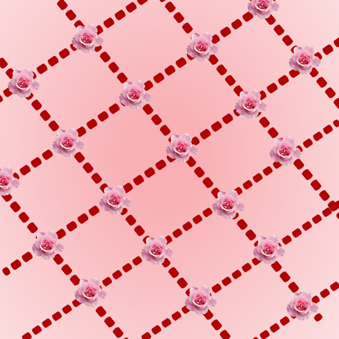 Pink Dotted Line Geometric Background Instagram Post Template ...