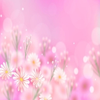 Pink floral background design template | PosterMyWall