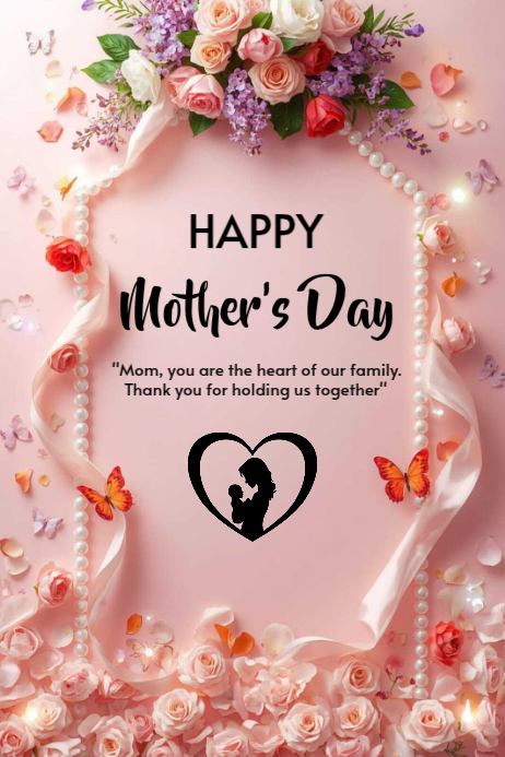 Modèle Rose Mother's Day Affiches | PosterMyWall