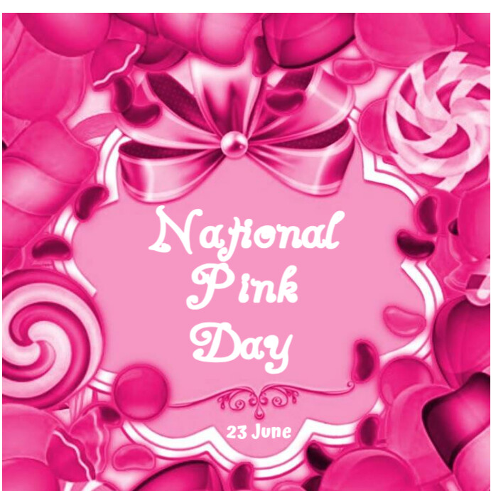 Pink Floral National Pink Day Instagram Post Template | PosterMyWall