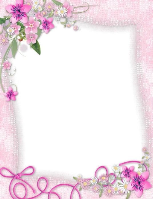 Pink Floral Spring Frame Template | PosterMyWall