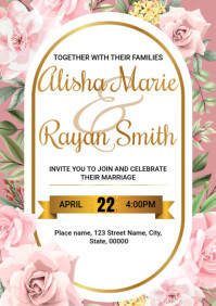 Wedding Invitation - Entourage Page Template | PosterMyWall