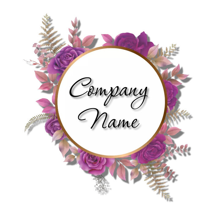 Pink flower logo Template | PosterMyWall