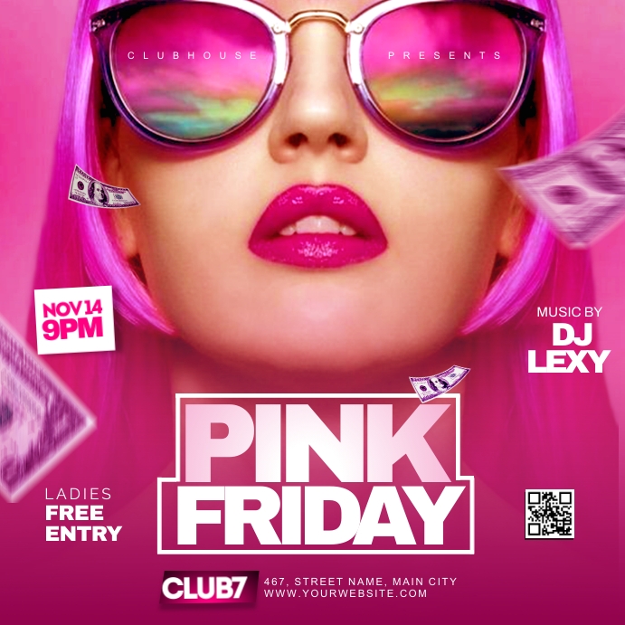 Copy of pink friday | PosterMyWall
