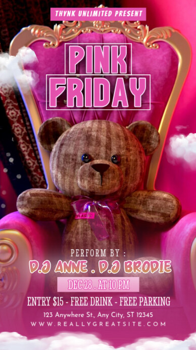 Pink Friday Template | PosterMyWall