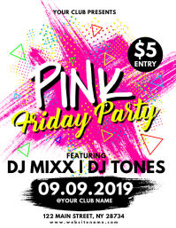 Pink Party Flyer Template | PosterMyWall