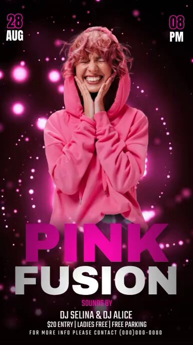 Plantilla de Pink Fusion | PosterMyWall