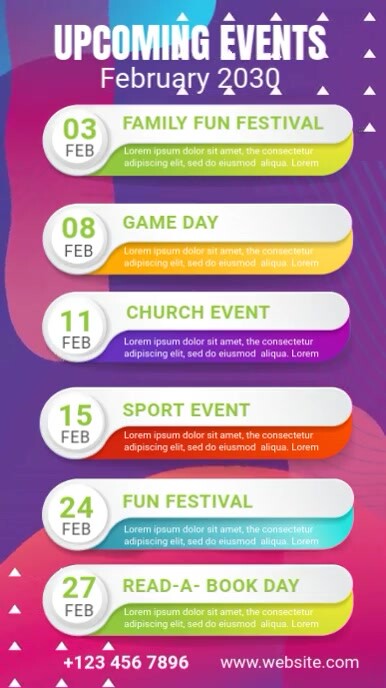 Copy of Pink Futuristic Event Schedule Flyer Instagram Story | PosterMyWall