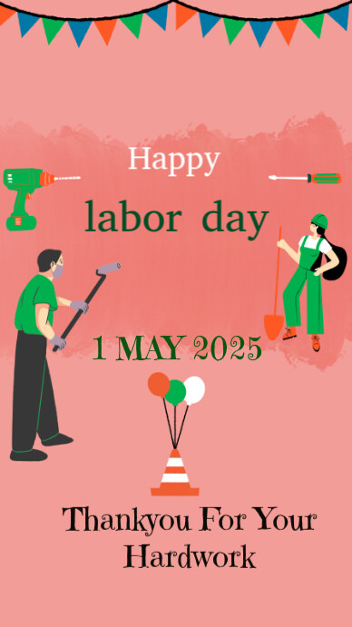 Copy of Pink Futuristic Labor Day Instagram Story | PosterMyWall