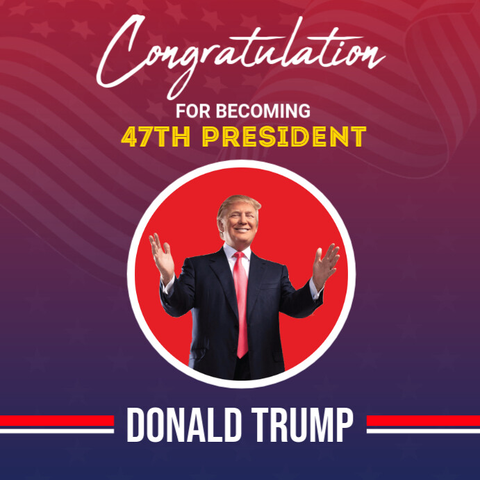 Copy of Pink Futuristic U.s. President Congratulation Post Instagram ...