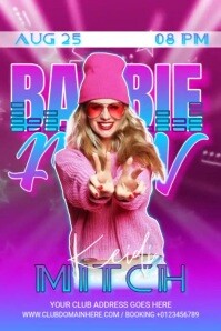 Barbie party Template | PosterMyWall
