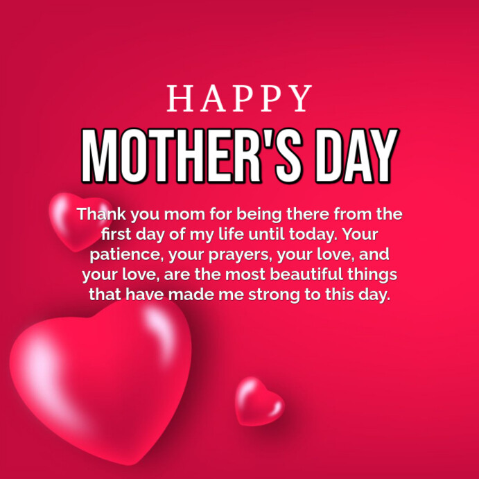 Pink Gradient Happy Mother's Day Celebration Wishes Instagram Post ...