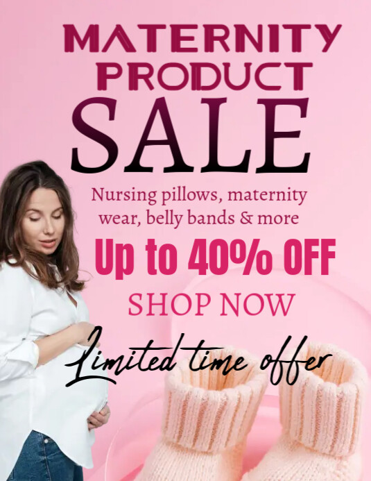 Copy of Pink Gradient Maternity Product Sale Flyer (us Letter ...