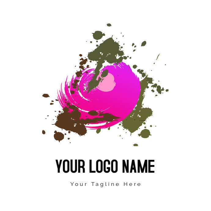 Pink Graphic Design Logo Template | PosterMyWall