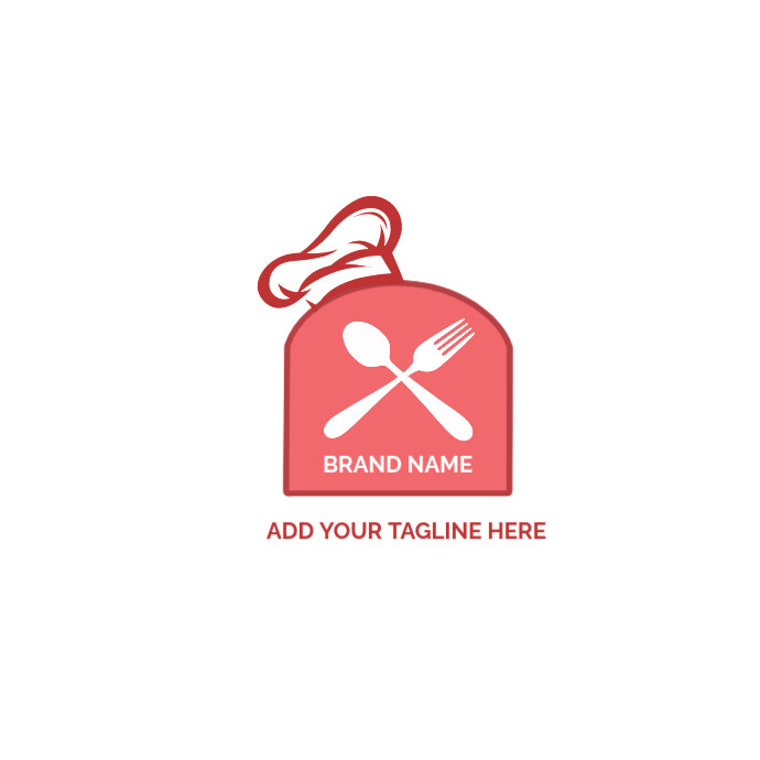 Pink illustrative chef logo for food and restaurant branding Template ...