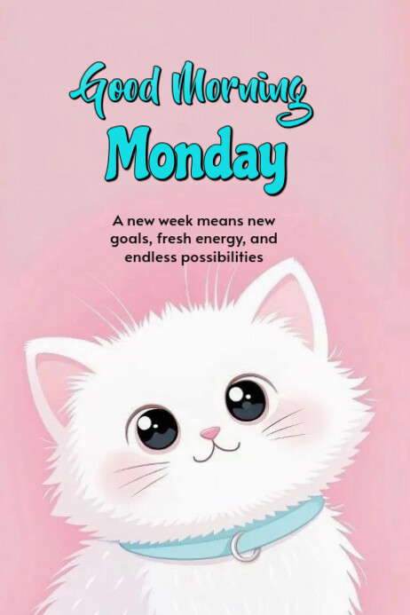 Plantilla de Pink Illustrative Monday Post Poster | PosterMyWall