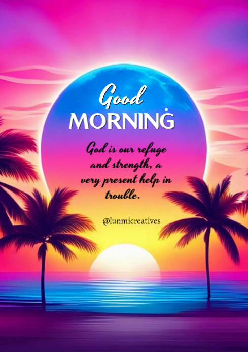 Pink Inspirational Morning Message A4 Template | PosterMyWall