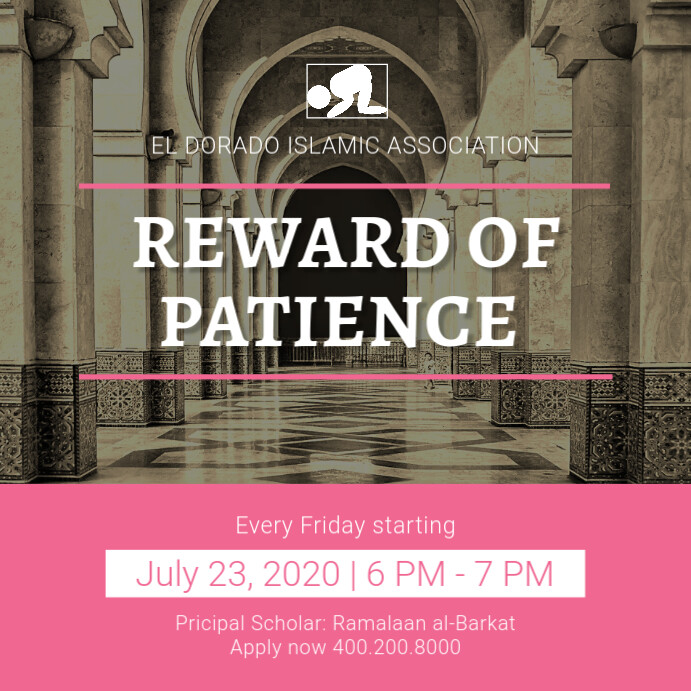 Pink Islamic Sermon Invitation Instagram Template | PosterMyWall