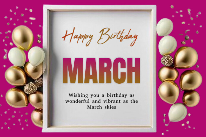 Pink Joyful Birthday Card Label Template | PosterMyWall